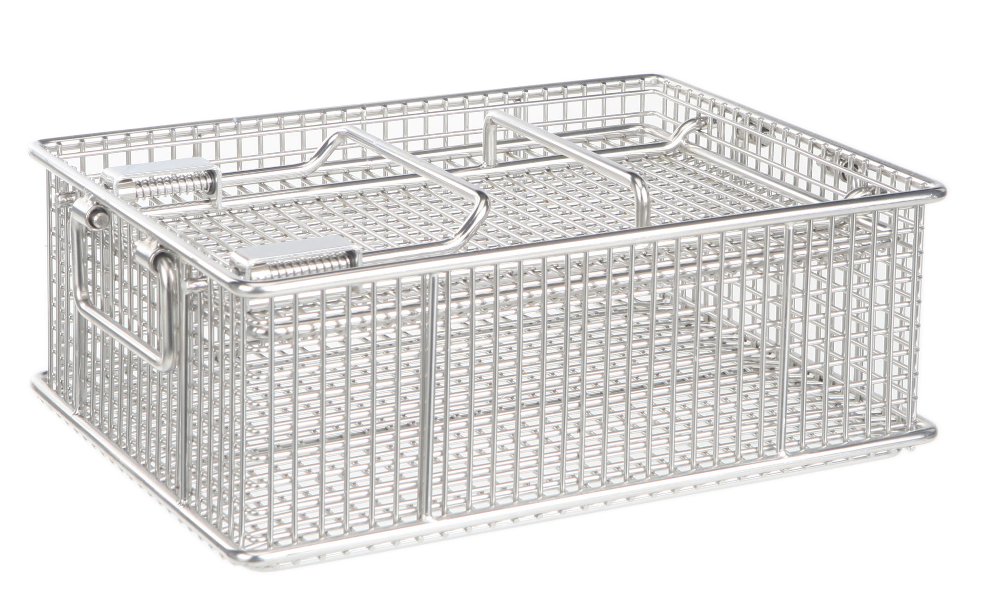 Transport basket EURO-STANDARD, stackable, 18/10 stainless steel ...